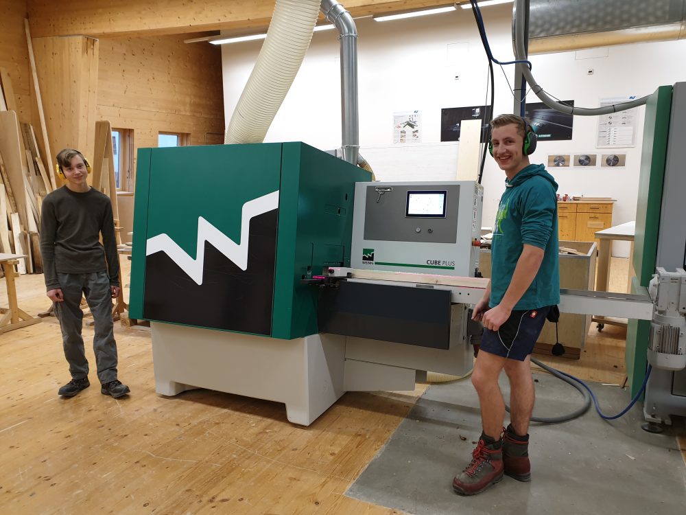 Weinig-Anlage CUBE wird gegen den CUBEplus ausgetauscht